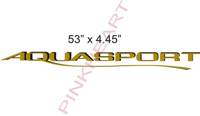 Aquasport Boats Decals Decal Boat Vinyl USA Aqua Sport Logo Stickers ...