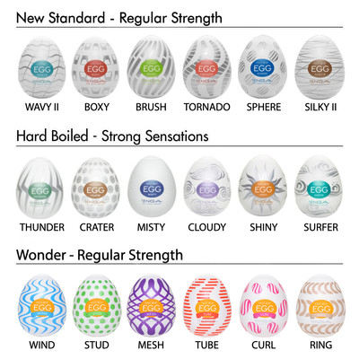 TENGA EGG Variety Disposable Male Masturbator/Stroker 6pc Set NIB NWT ...
