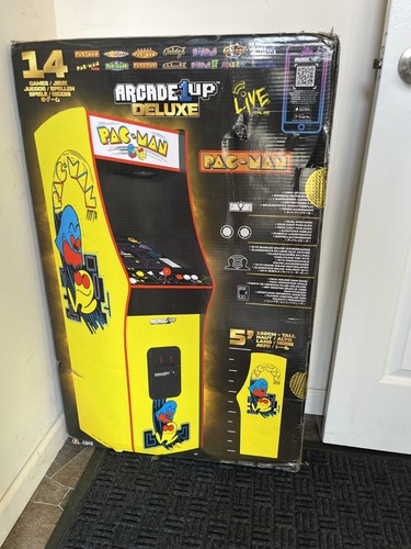 Arcade1Up PAC-MAN Deluxe Arcade Game Machine 14 Games Galaga Galaxian ...