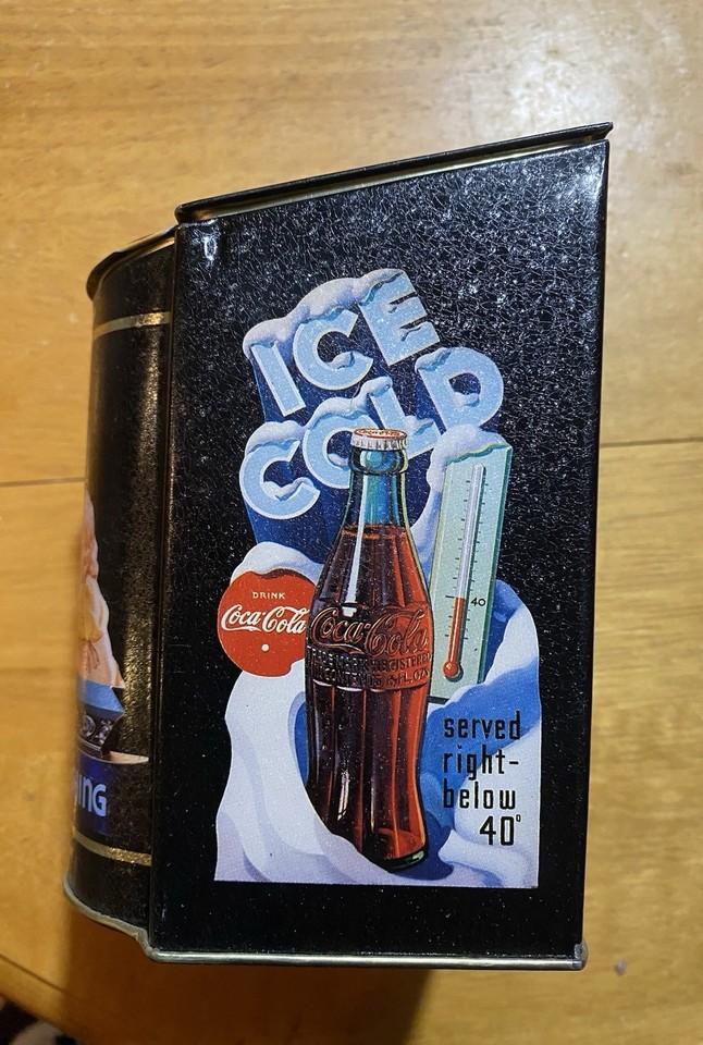Lot 4 Vintage Style Coca Cola Tin Canisters Storage Cans | eBay