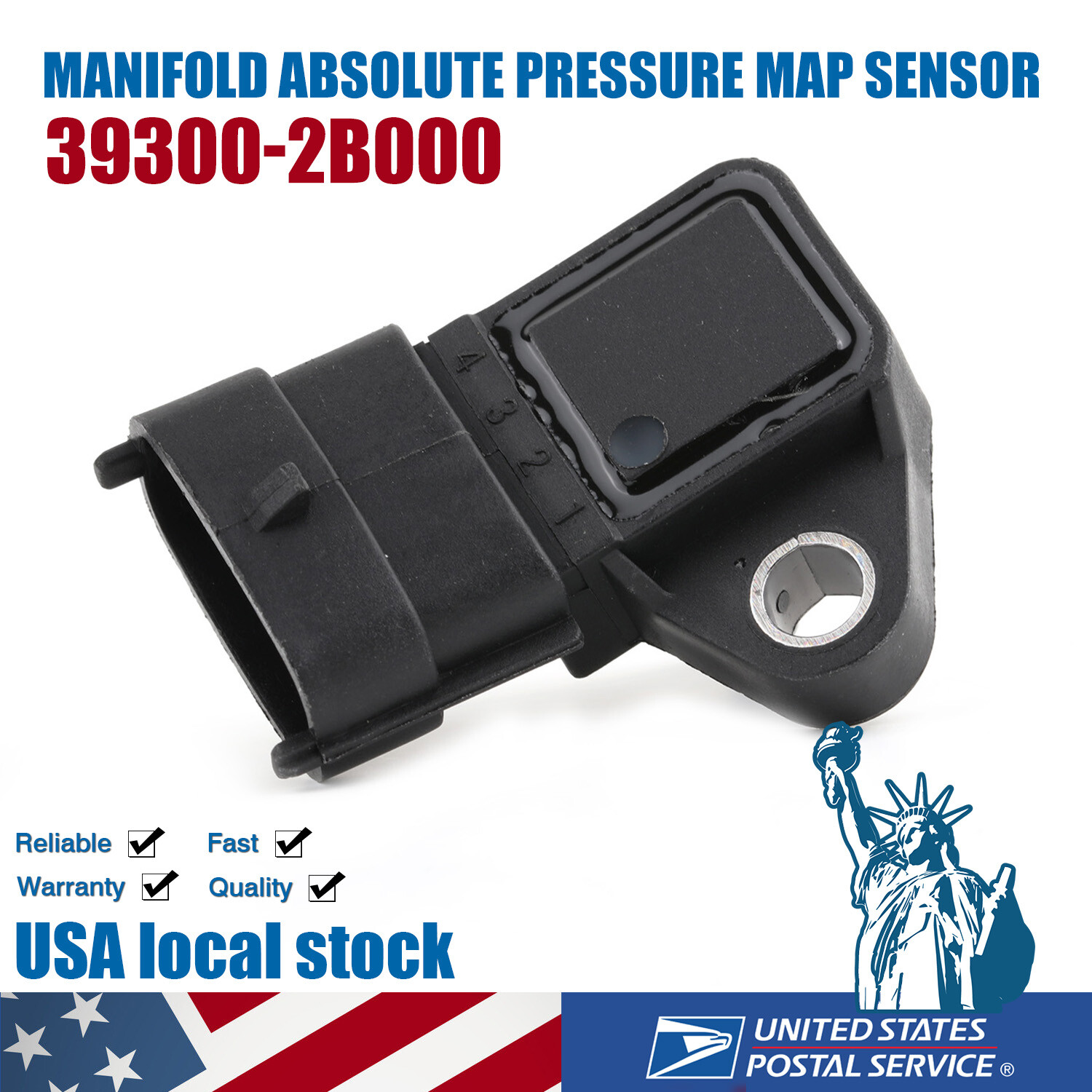 Manifold Pressure Sensor MAP Sensor For Hyundai Accent Elantra KIA ...