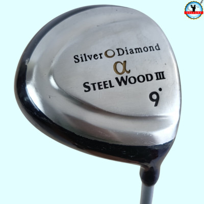 Silver Diamond Alpha Steel Wood III Driver 9° RH Regular Graphite 44" w ...