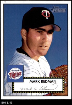 2001 Topps Heritage #43 Mark Redman Black Back Twins VARIATION 8 - NM/MT | eBay