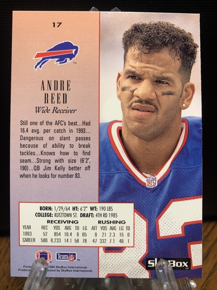 1994 SkyBox Premium Football Card #17 Andre Reed | eBay
