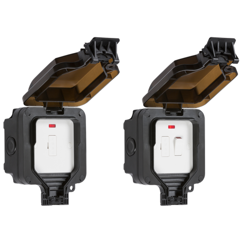 Outdoor Weatherproof Switched or Unswitched Fused Spur Unit with Neon ...