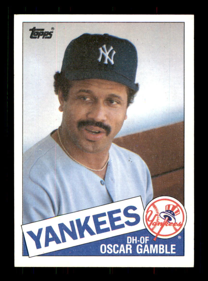 1985 Baseball 1985 Topps Oscar Gamble New York Yankees #724 1 | eBay