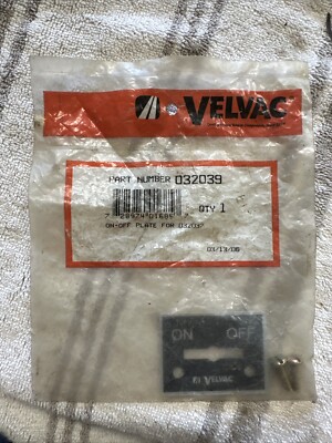 Velvac 032039 Air Brake Flipper Valve Faceplate for 032037 On/Off, | eBay