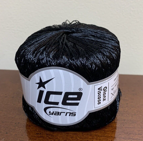 Black Ice Yarns Glanz Viscose Yarn 50 gr Ball Made In Turkey GSC ...