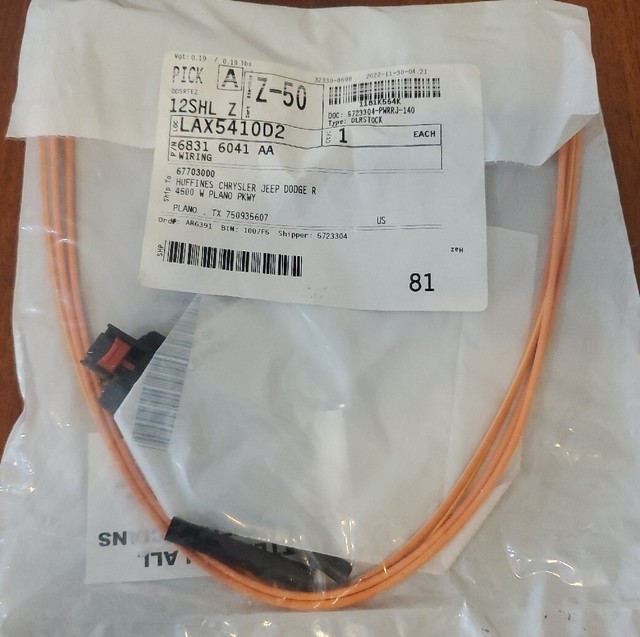 Genuine Mopar Wiring-2 Way 68316041AA OEM for sale online | eBay