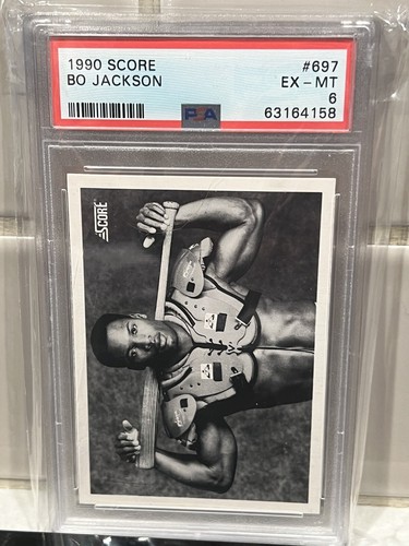 1990 Score Bo Jackson #697 PSA 6 Royals Raiders Iconic Card EX Cond⚾️🏈🏆 ...