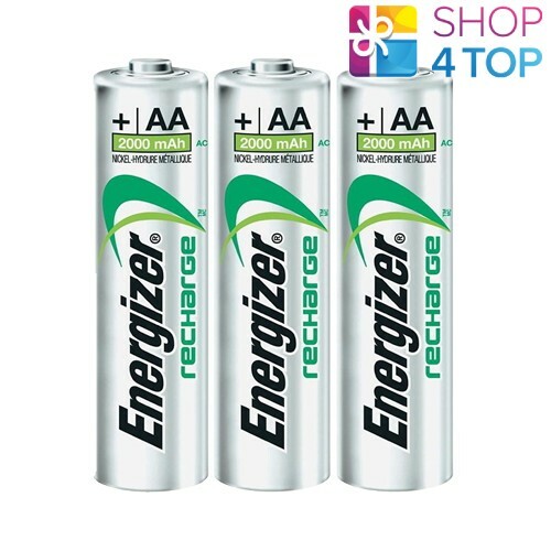 3 Energizer Rechargeable AA HR6 Batteries Power Plus 1.2V 2000mAh ...
