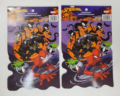 Vintage Spider Man Sticker Book Venom Holloween comic Toy 2 books | eBay