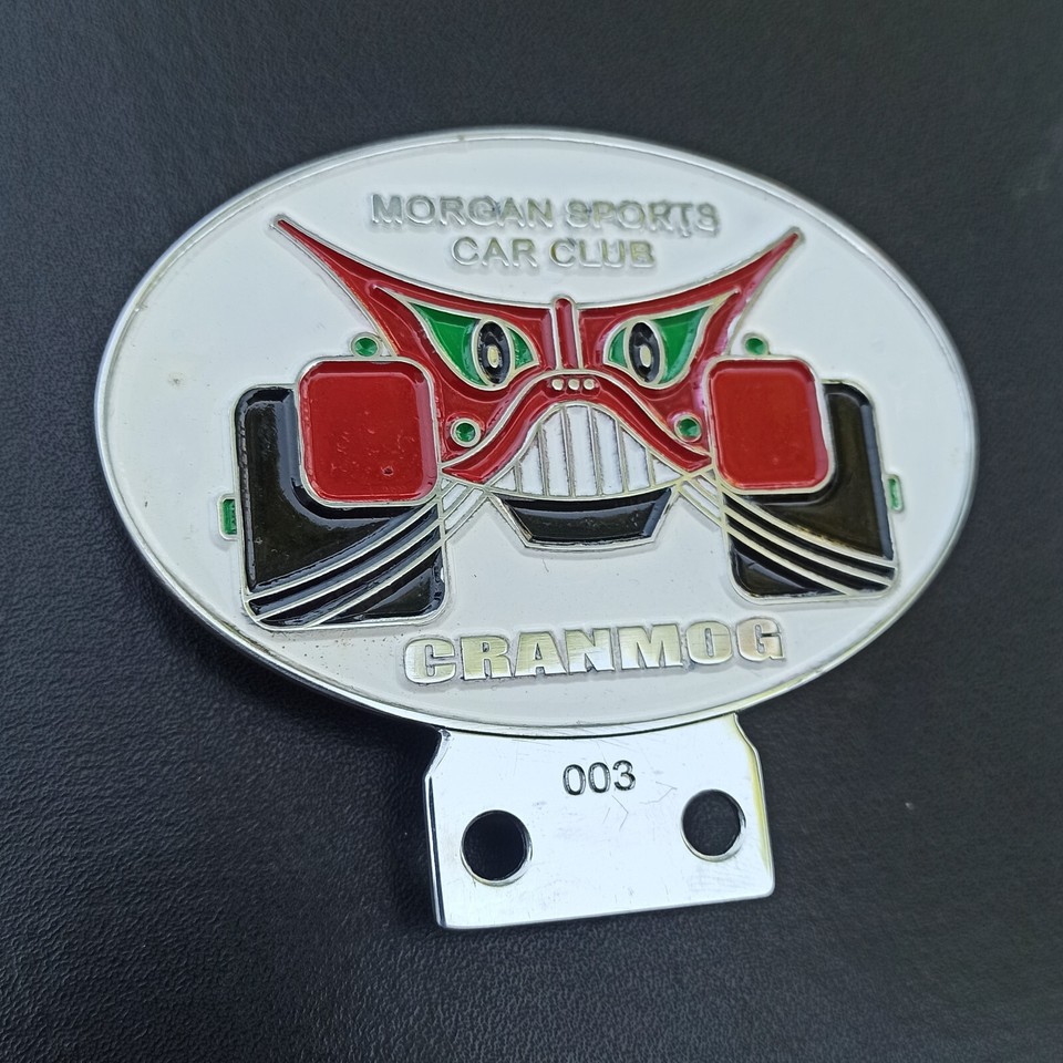 VINTAGE MORGAN CAR CLUB ALLOY BADGE EMBLEM RED CRANMOG | eBay