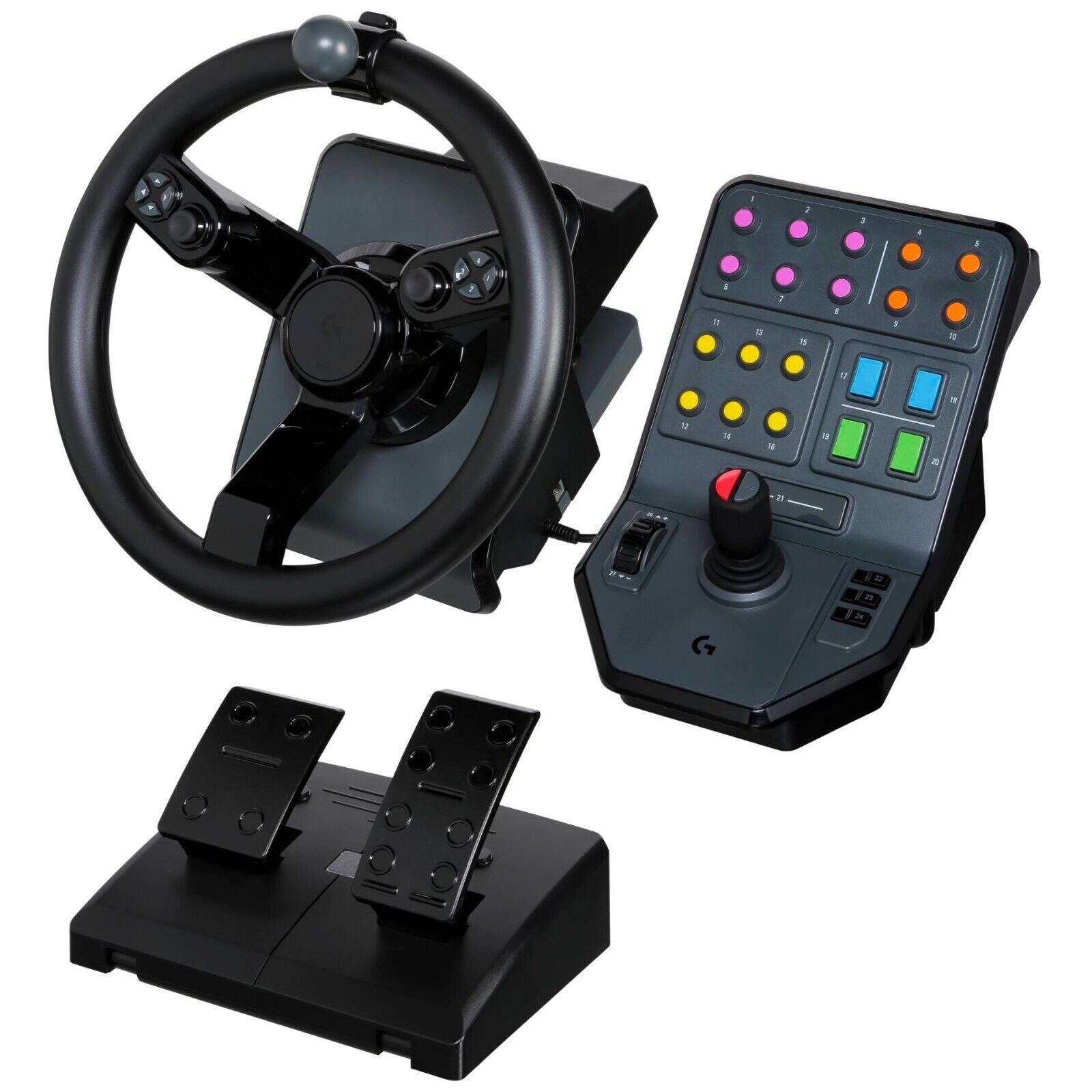 Logitech G Farm Simulator Heavy Equipment Bundle Simulation Wheel Pedal ...