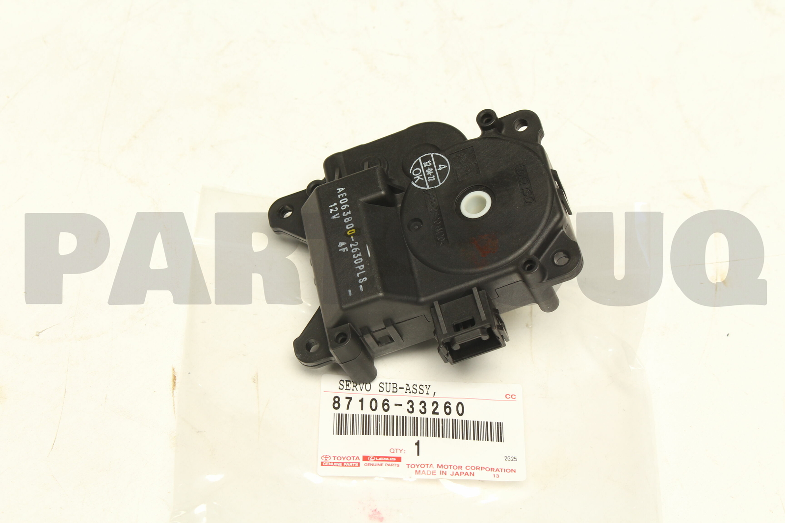 8710633260 Genuine Toyota DAMPER SERVO SUB-ASSY, AIR CONDITIONER ...