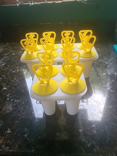 12 Ice pops Disney MICKEY MOUSE DONALD DUCK Ice Pop Popsicle Molds ...