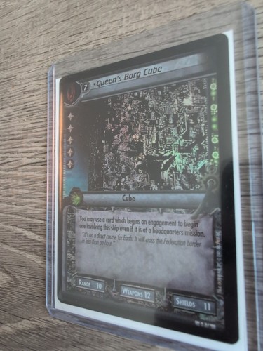 Star Trek CCG 2E Queen's Borg Cube #0 P 16 Foil Card Promo Vintage TCG ...