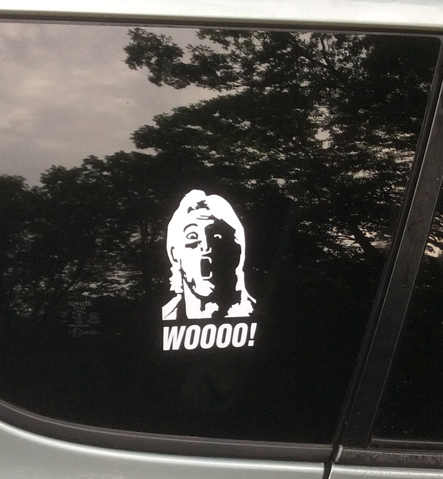 Ric Flair - WOOO! - Precision-cut Vinyl Decal / Sticker NOT PRINTED B ...