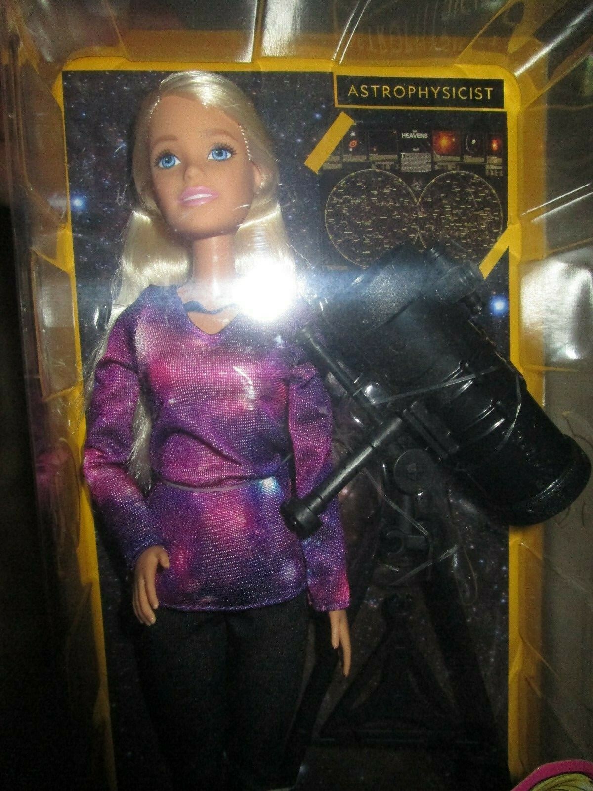 Barbie National Geographic Astrophysicist Doll & Telescope Star Map ...