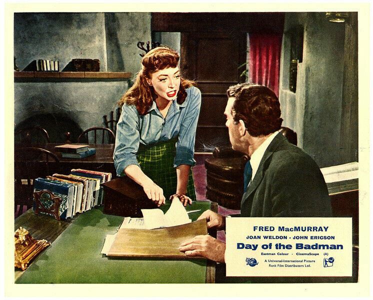 Day of the Badman 1958 original 8x10 lobby card Joan Weldon Fred ...