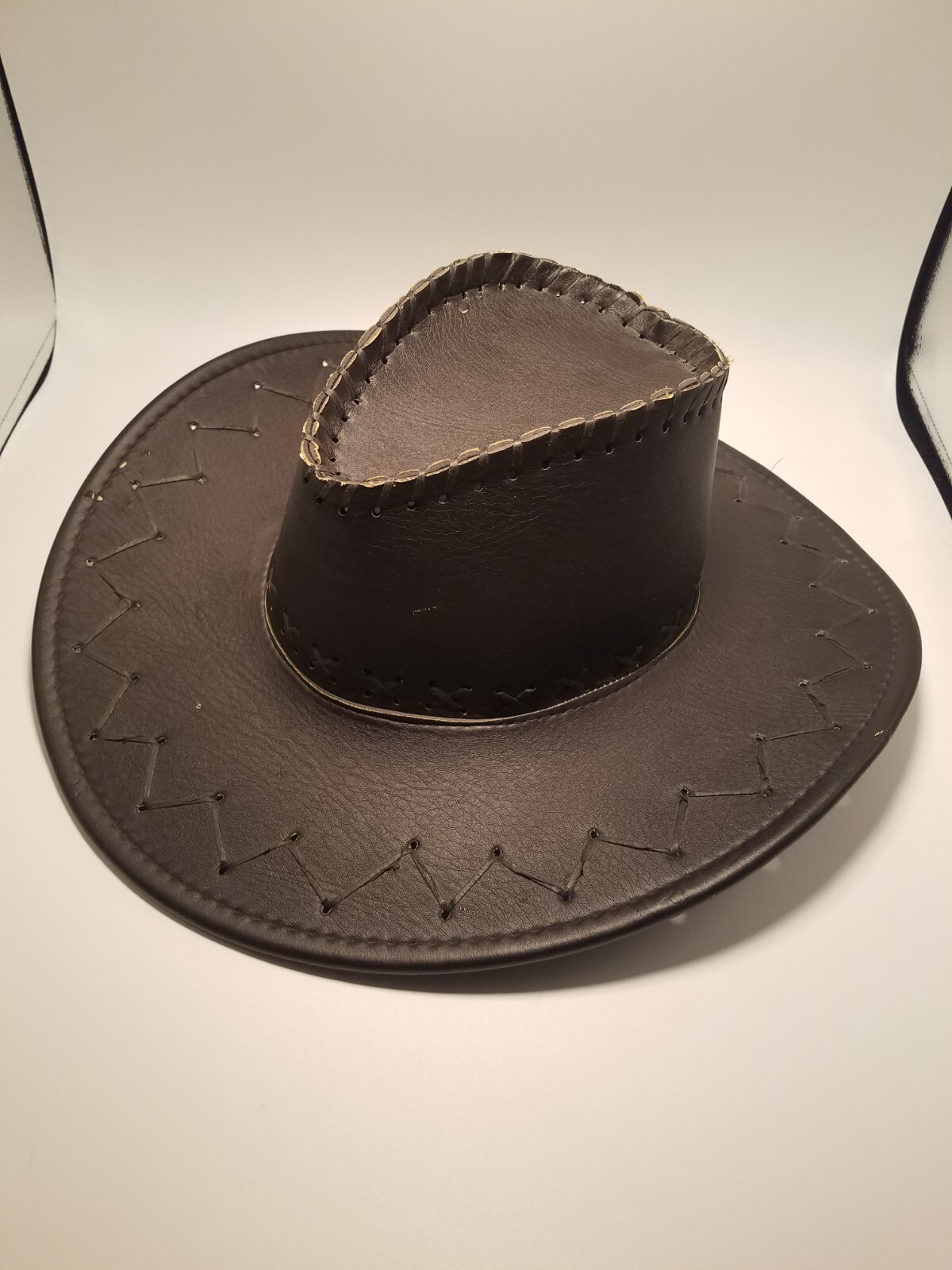 Black Frontier Sheriff Vest & Cowboy Hat Costume by F… - Gem