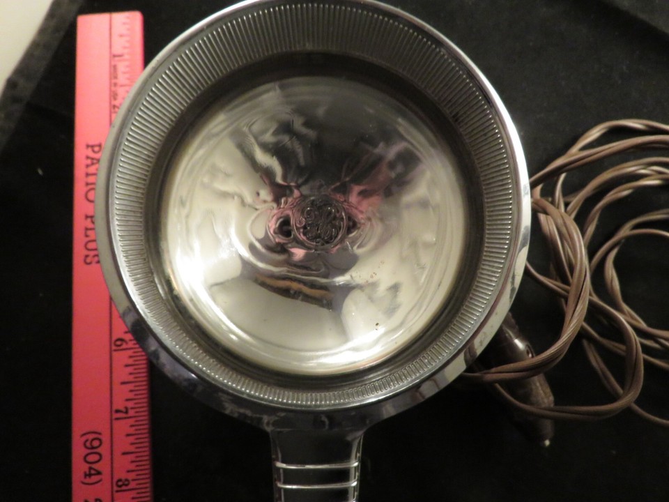 Vintage Chrome Plated Hand Spotlight Tested and Works | eBay