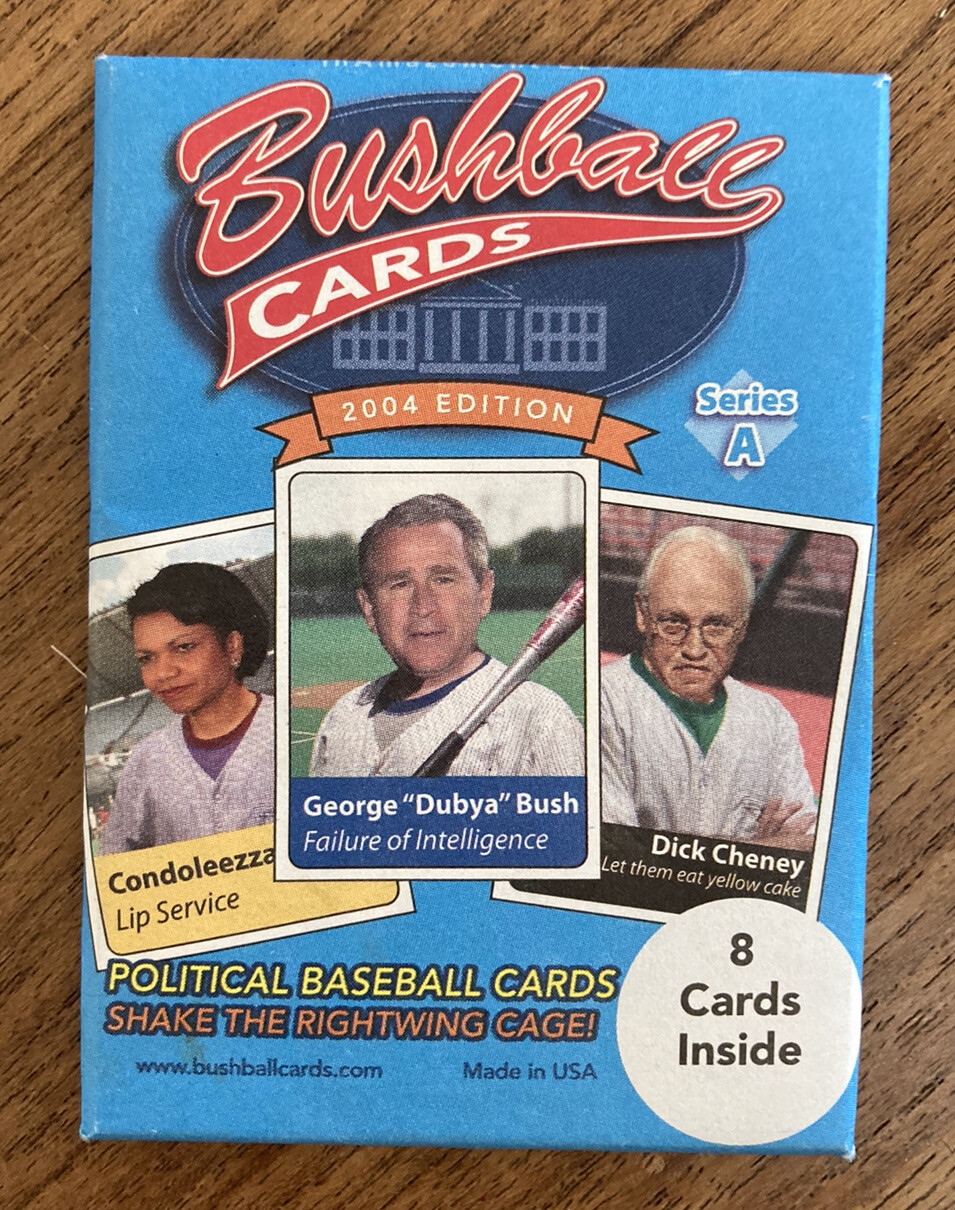 Bushball George W. Bush (8) Baseball Cards: Bush, Cheney, Rice… RARE ...
