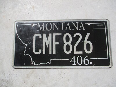 Montana 406 license plate # CMF 826 | eBay