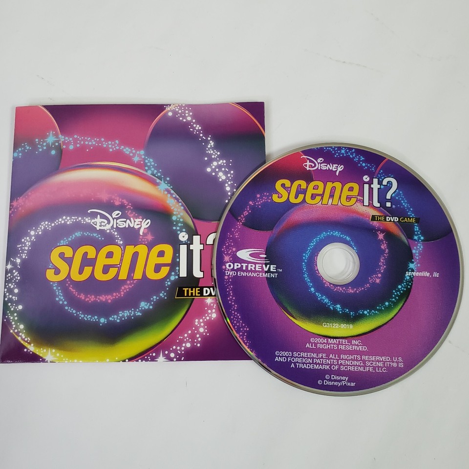 Mattel/Disney Scene It DVD Board Game 1st Edition 2 or More Players Age ...