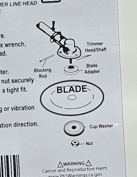 Blade Adapter Attachment Kit for ECHO String Trimmers straight Brush ...