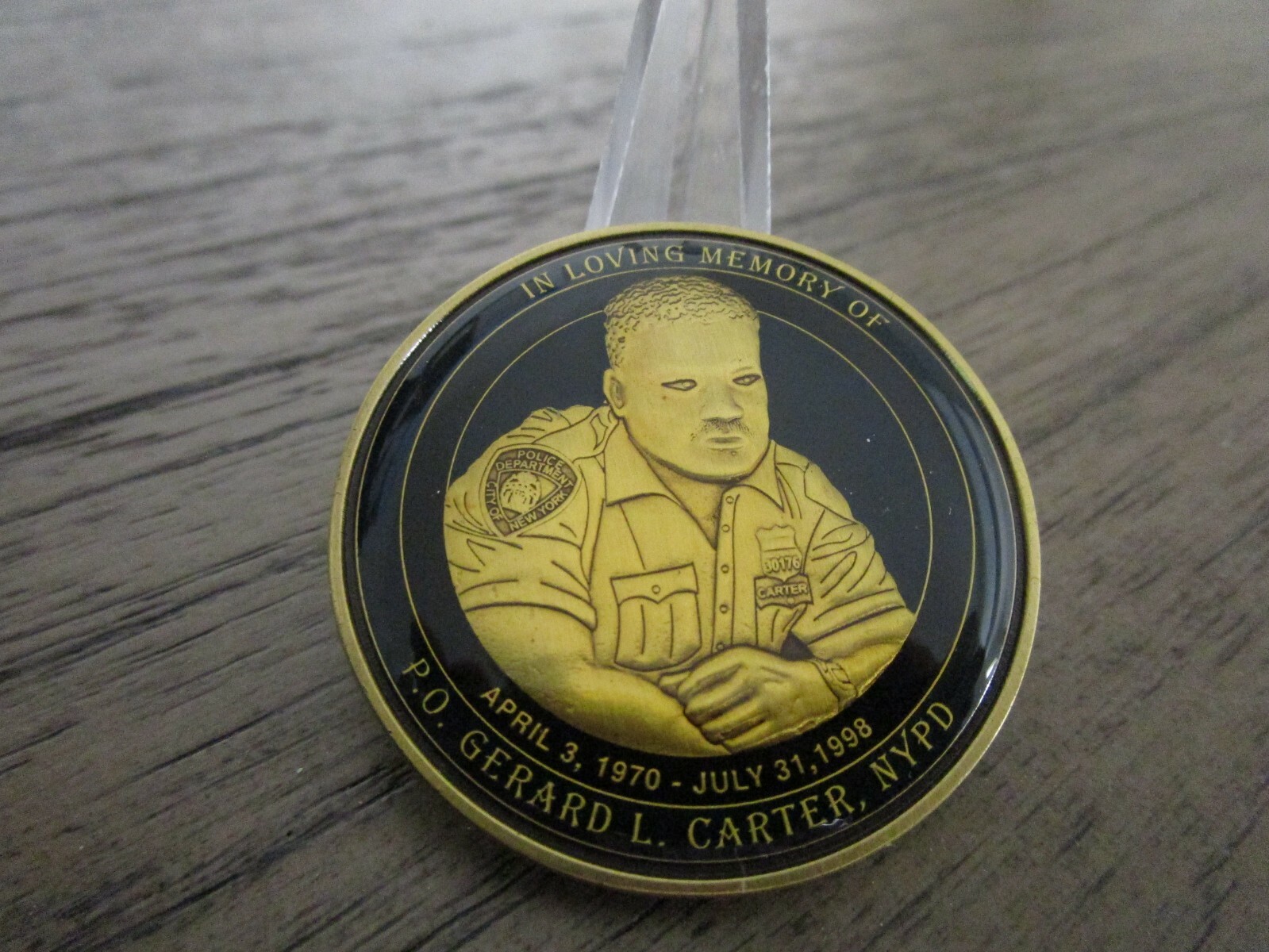 NYPD In Loving Memory EOW July 31.1998 Challenge Coin #539B | eBay