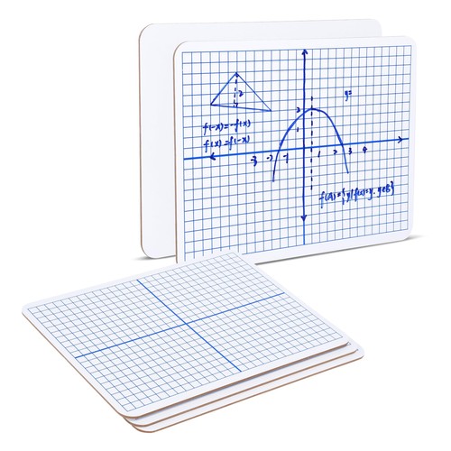 Sign Authority Dry Erase White Board Graph - 9x12 inches - Double-Sided ...