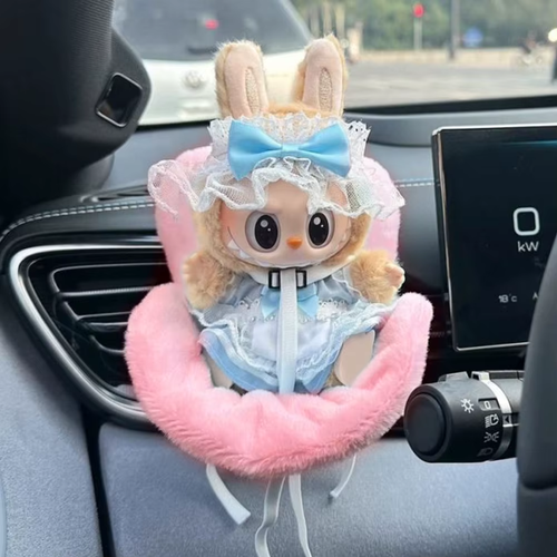 17Cm Doll Seat Labubu Doll Safety Seat Car Ventilation Safety Seat ...