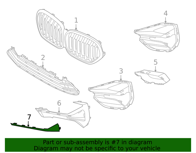 Genuine BMW Trim Molding 51117954257 for sale online | eBay