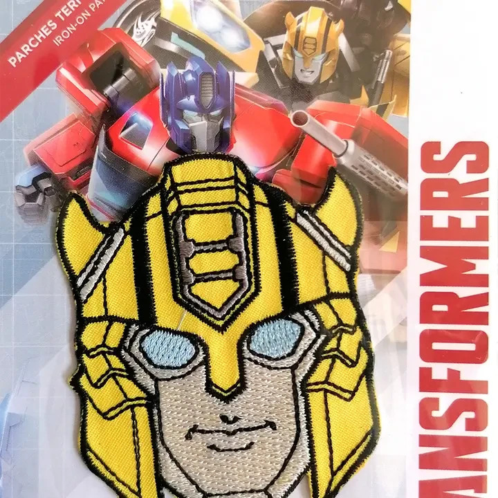 Transformers Iron-On Patch Yellow & Gray Bumblebee Head New Free Ship ...