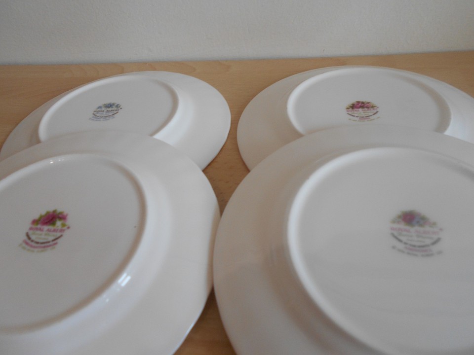 ROYAL ALBERT FLOWER OF THE MONTH TEA/SIDE PLATES x 4 | eBay UK