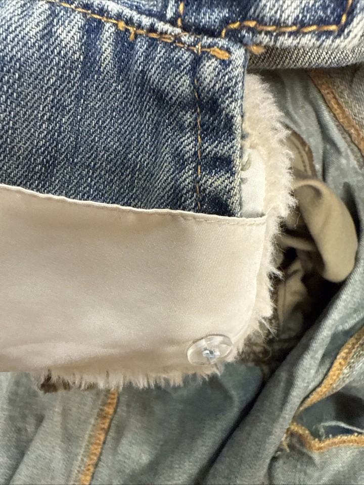 AKOO Brand Denim Camo Patches Jacket Mens Size 4XL Military Removable ...