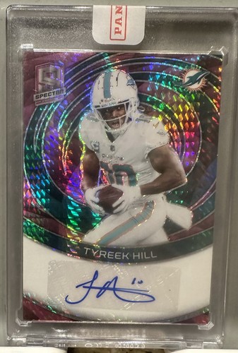 2023 Panini Spectra - Tyreek Hill Signatures Neon Pink Prizm #SIG-THI ...