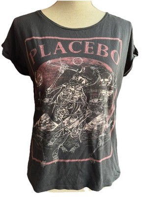 Placebo T Shirt Rare Emo Rock Band Merch Tee Brian Molko Ladies Size ...
