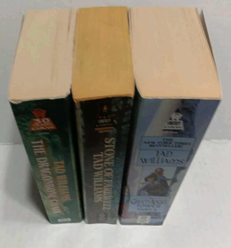 Tad Williams Fantasy Paperback Lot of 3: Dragonbone Chair, Stone Of ...