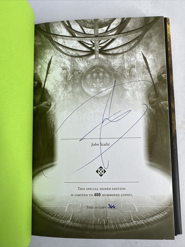 The God Engines by John Scalzi (2009, Hardcover) SIGNED FIRST EDITION ...