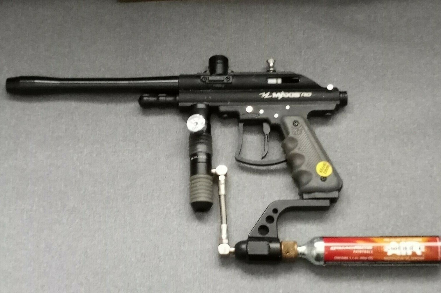 Vintage MAXIS R/G Paintball Gun Marker Pistol Co2 Canister | eBay