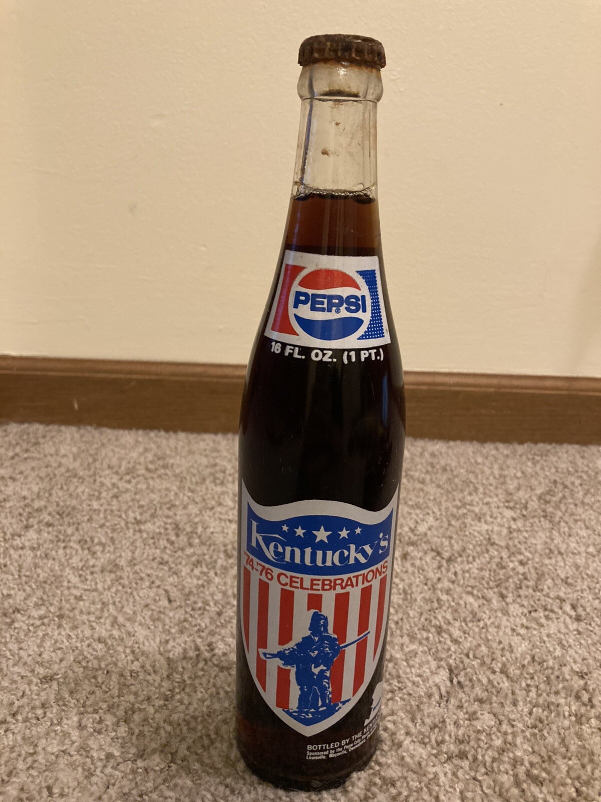 PEPSI COLA BOTTLE 1974-1976 KENTUCKY BICENTENNIAL CELEBRATIONS | eBay