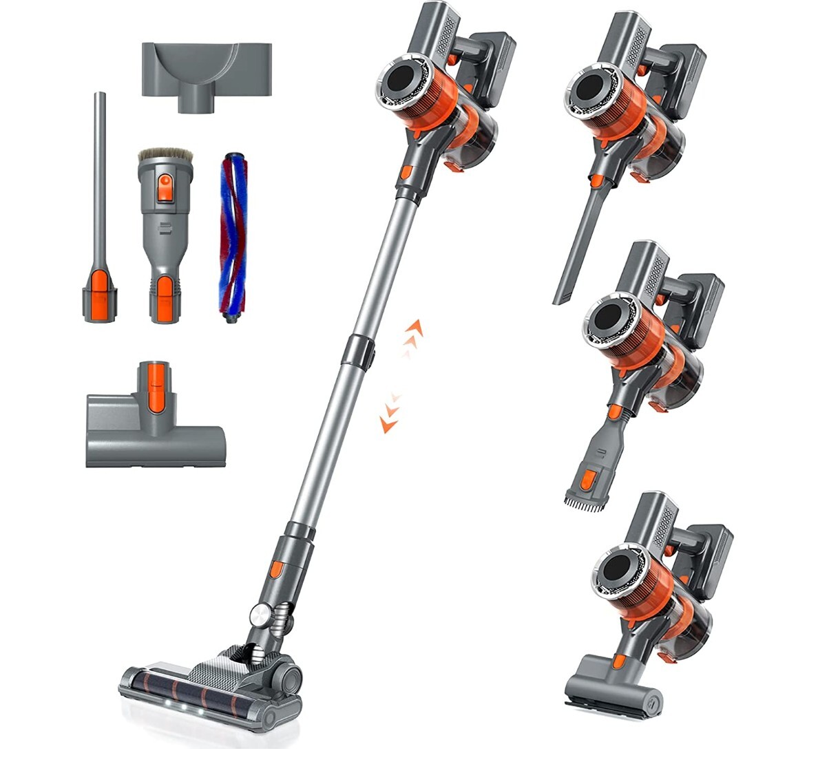 YESMAE Cordless Vacuum Cleaner, LED Display, 8 in 1 Lightweight ...