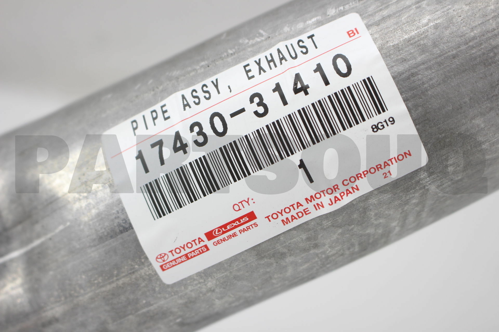 1743031410 Genuine Toyota PIPE ASSY, EXHAUST, TAIL 17430-31410 | eBay