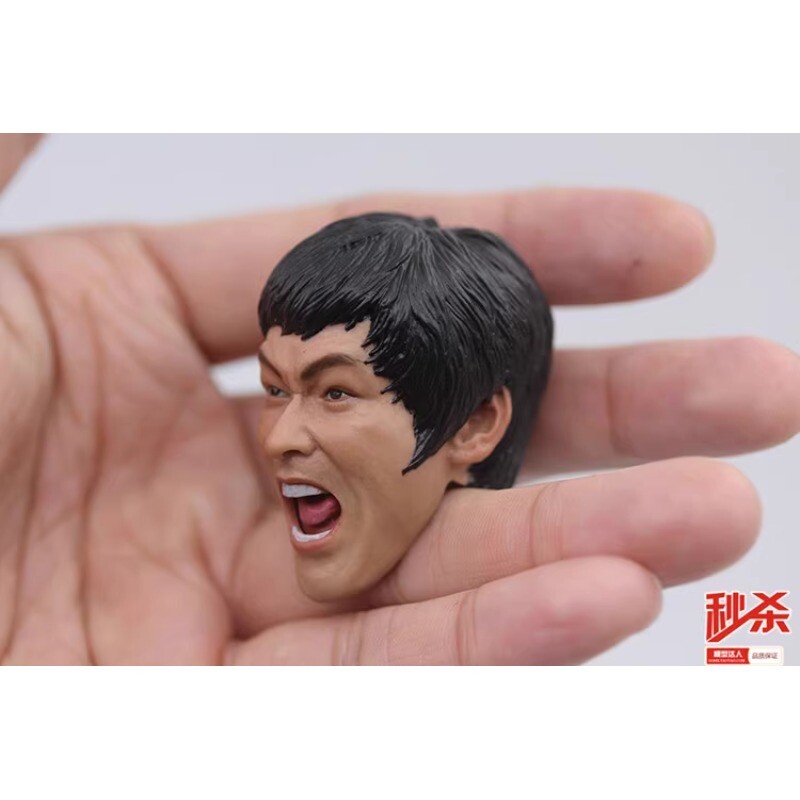 1/6 Bruce Lee Kung Fu Superstar Roar Anger Head Sculpt For 12in Action ...