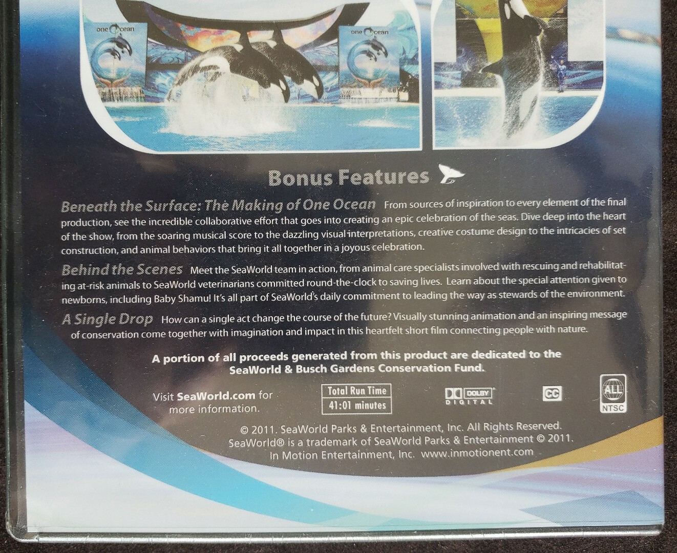 SeaWorld One Ocean At Seaworld DVD All New Shamu Show Brand New Sealed ...