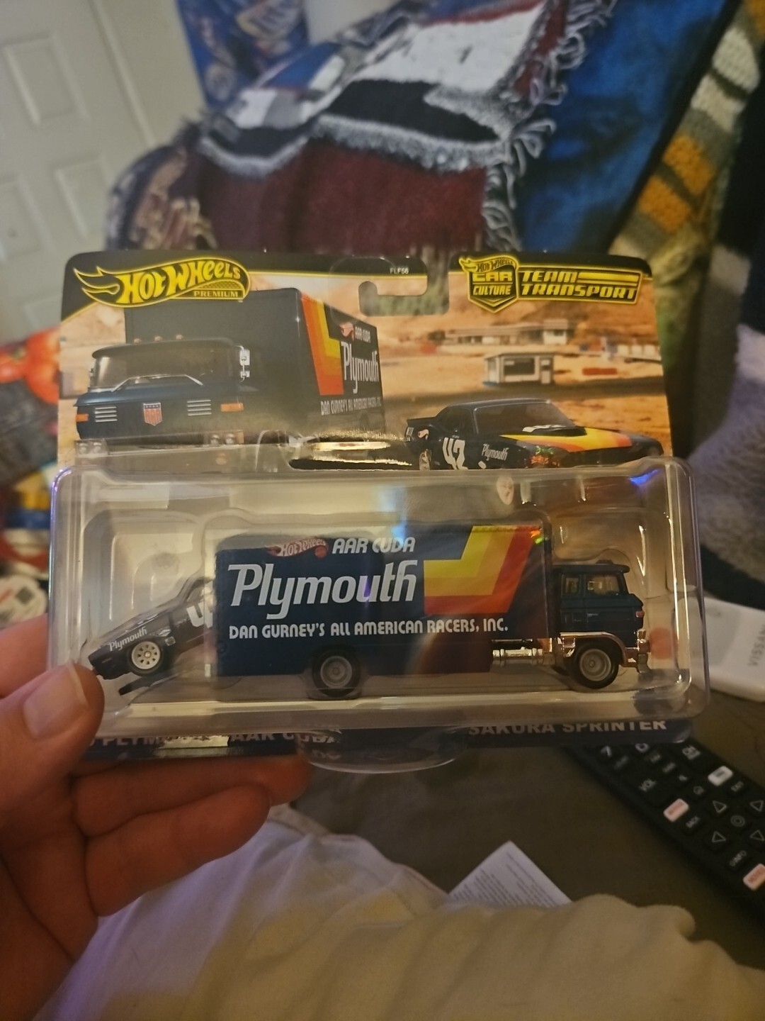 HOT WHEELS TEAM TRANSPORT HAULER ‘70 PLYMOUTH AAR CUDA & SAKURA ...