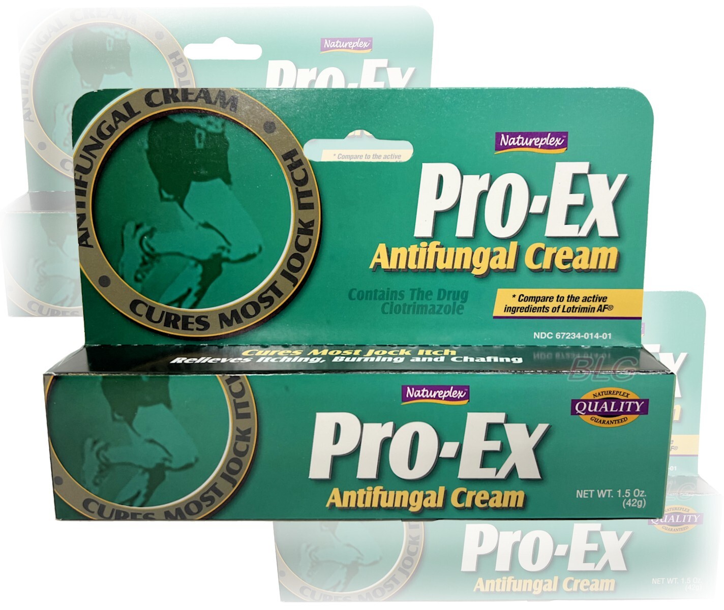 Natureplex Extra Strength Pro-Ex Antifungal Cream - 1.5 oz (5 Boxes ...