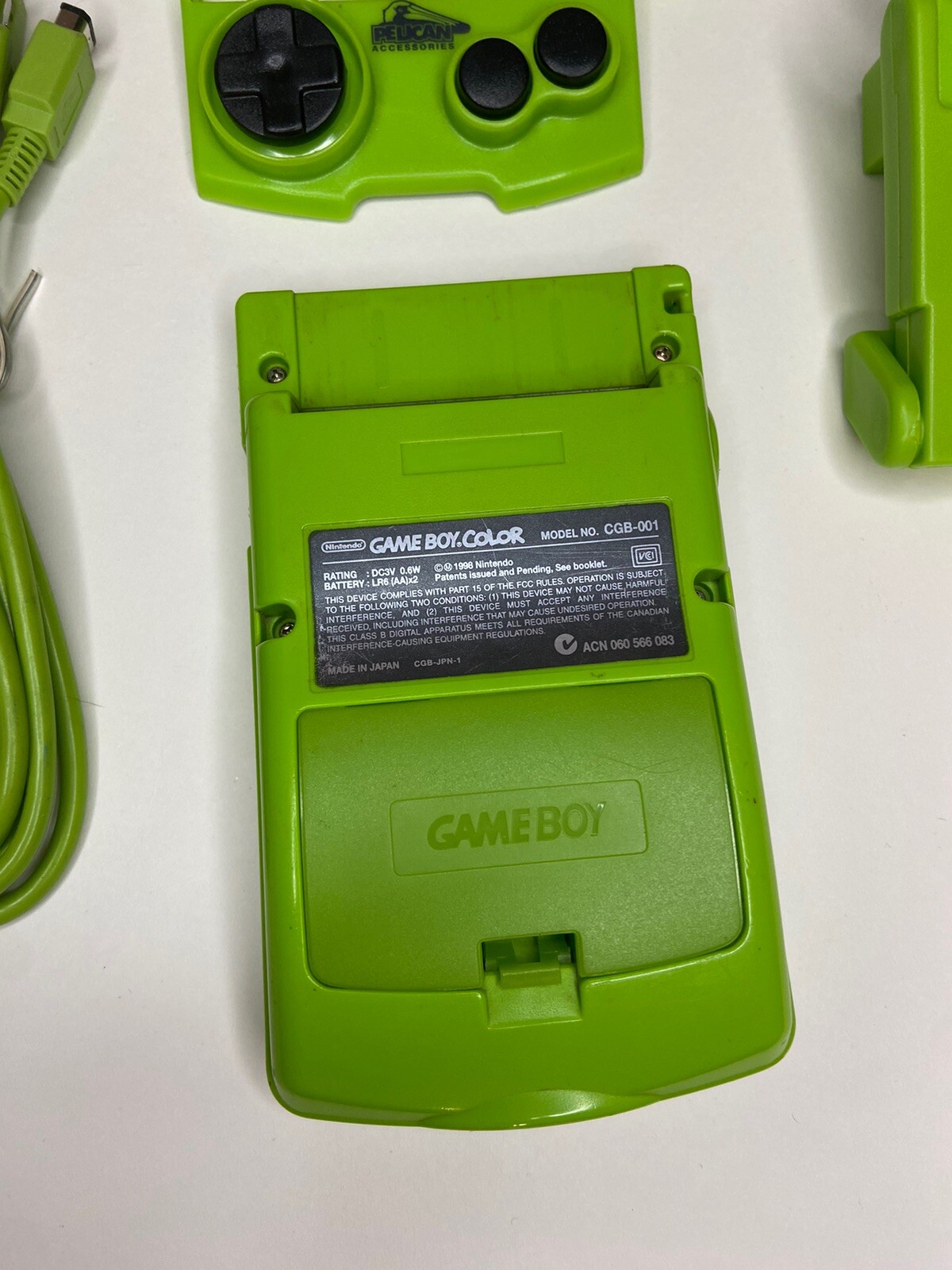 Green Game Boy Color With Pelican Accessories | eBay